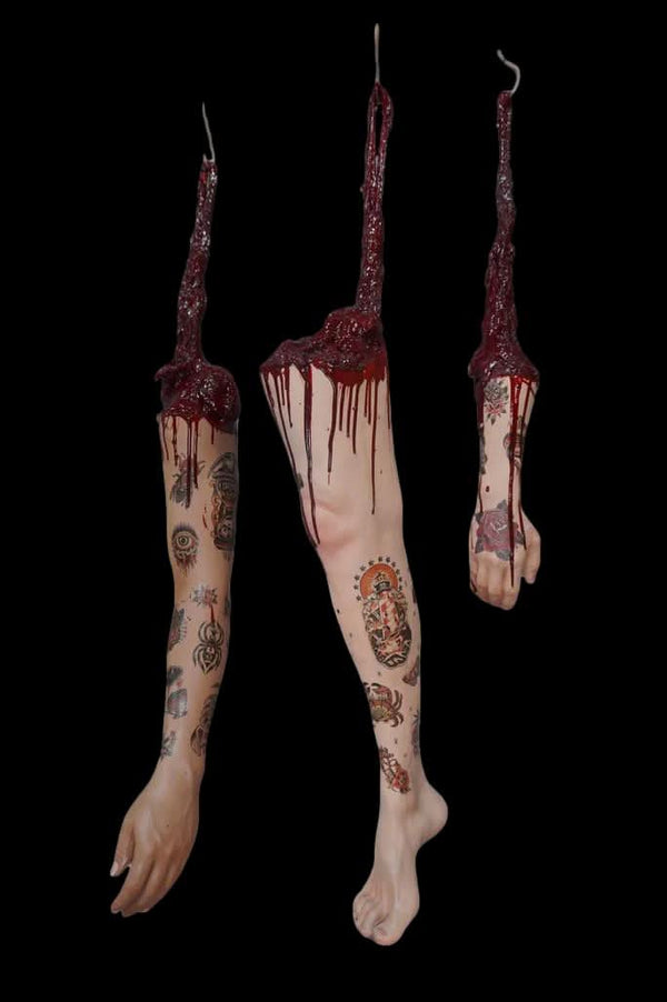 Dura Dangler Bloody Body Part 3 Piece Combo With Tattoos – The Horror Dome
