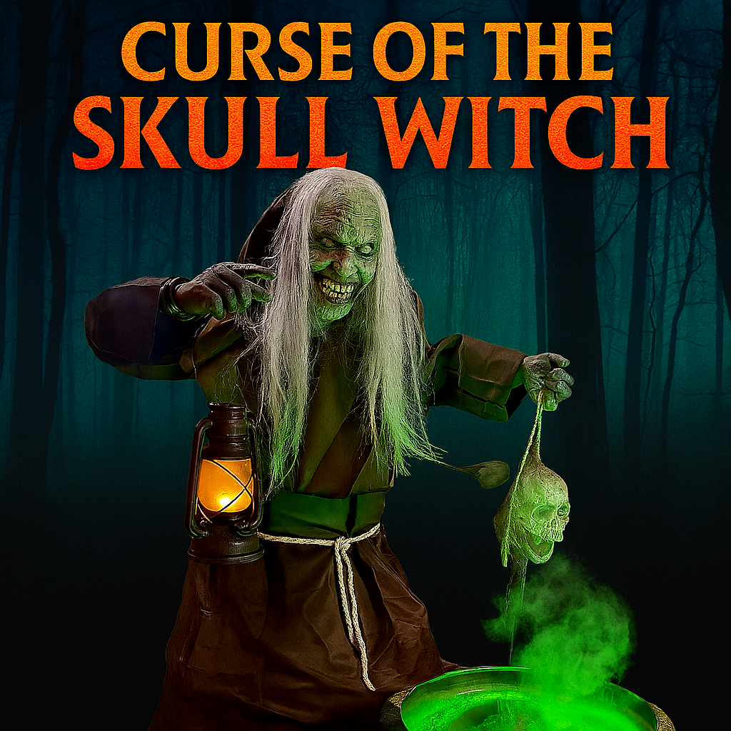 Curse of the Skull Witch Animatronic – Professional Halloween Prop ...