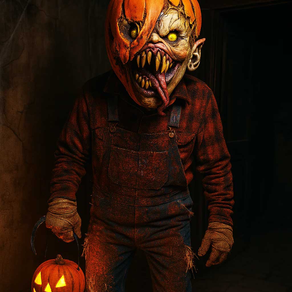 The Pumpkin Carver: A Face That Haunts the Harvest – Costume & Story ...
