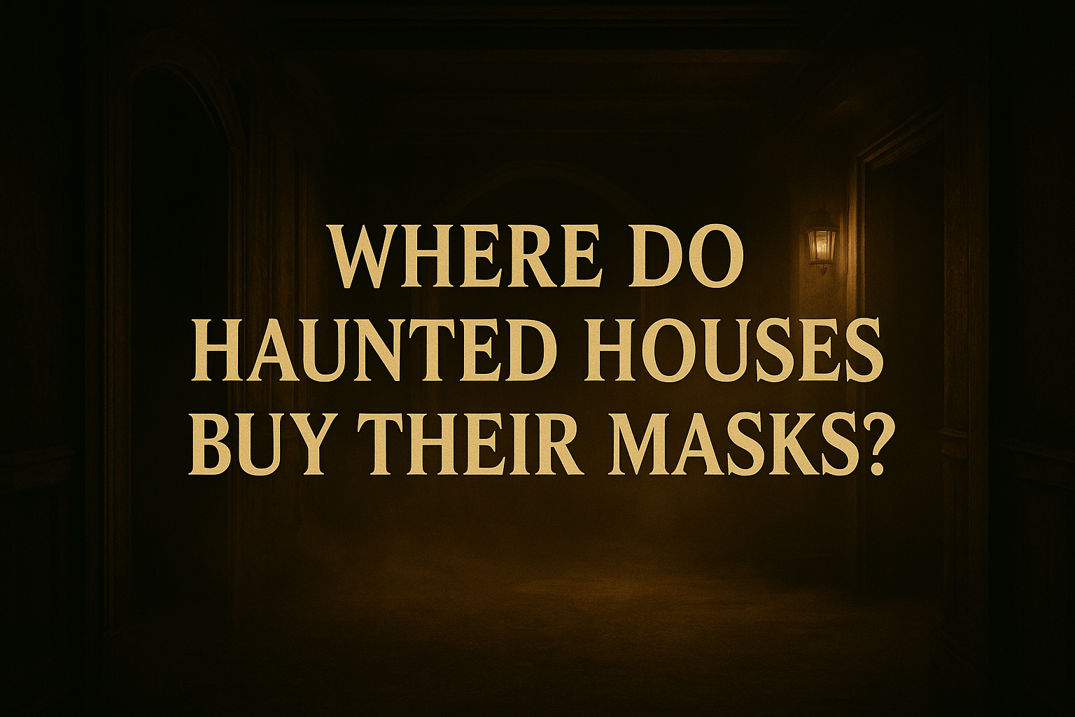 Where Do Haunted Houses Buy Their Masks? | The Horror Dome