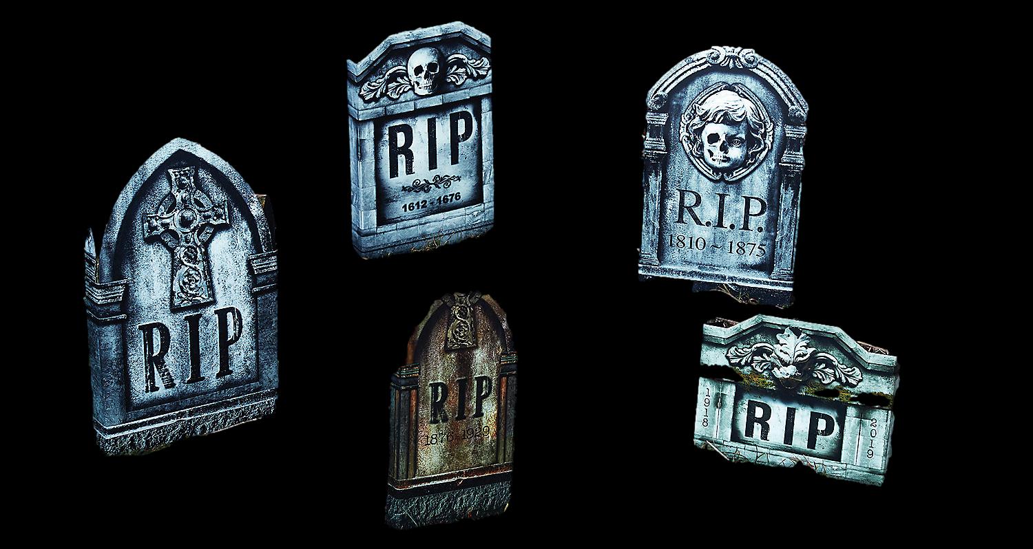 Photo-Realistic Tombstone Halloween Decorations Set – The Horror Dome