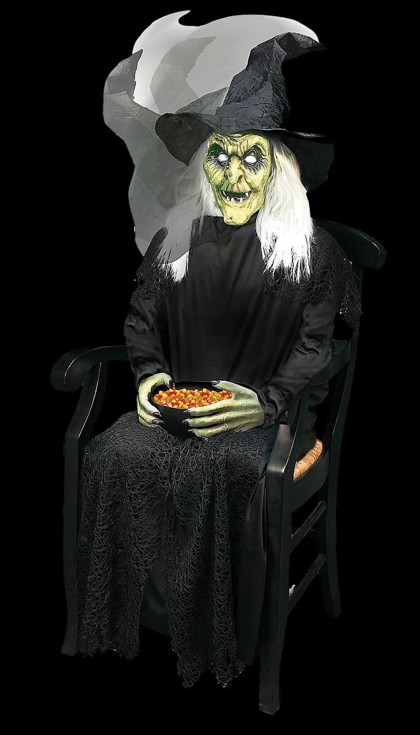 Animated Sitting Witch Halloween Prop – The Horror Dome