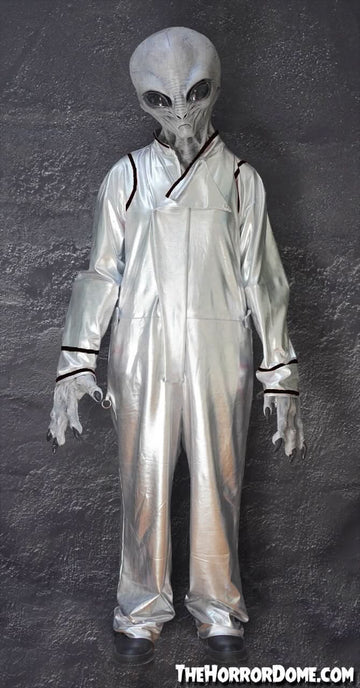 "Area 51 Space Suit with Black piping" Alien Costume – The Horror Dome