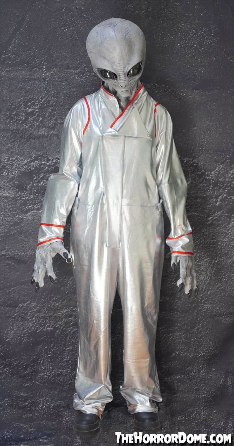 "Area 51 Space Suit with Red piping" Alien Costume – The Horror Dome