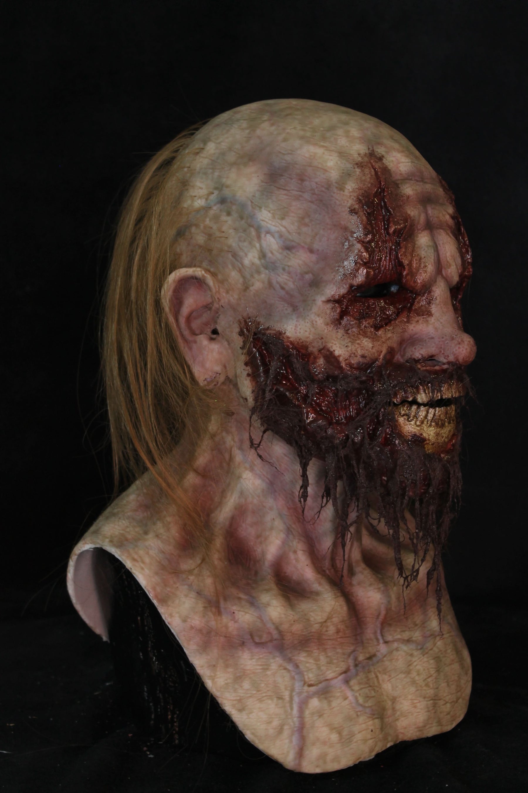 "Brutus the Zombie" Gore Silicone Mask – The Horror Dome