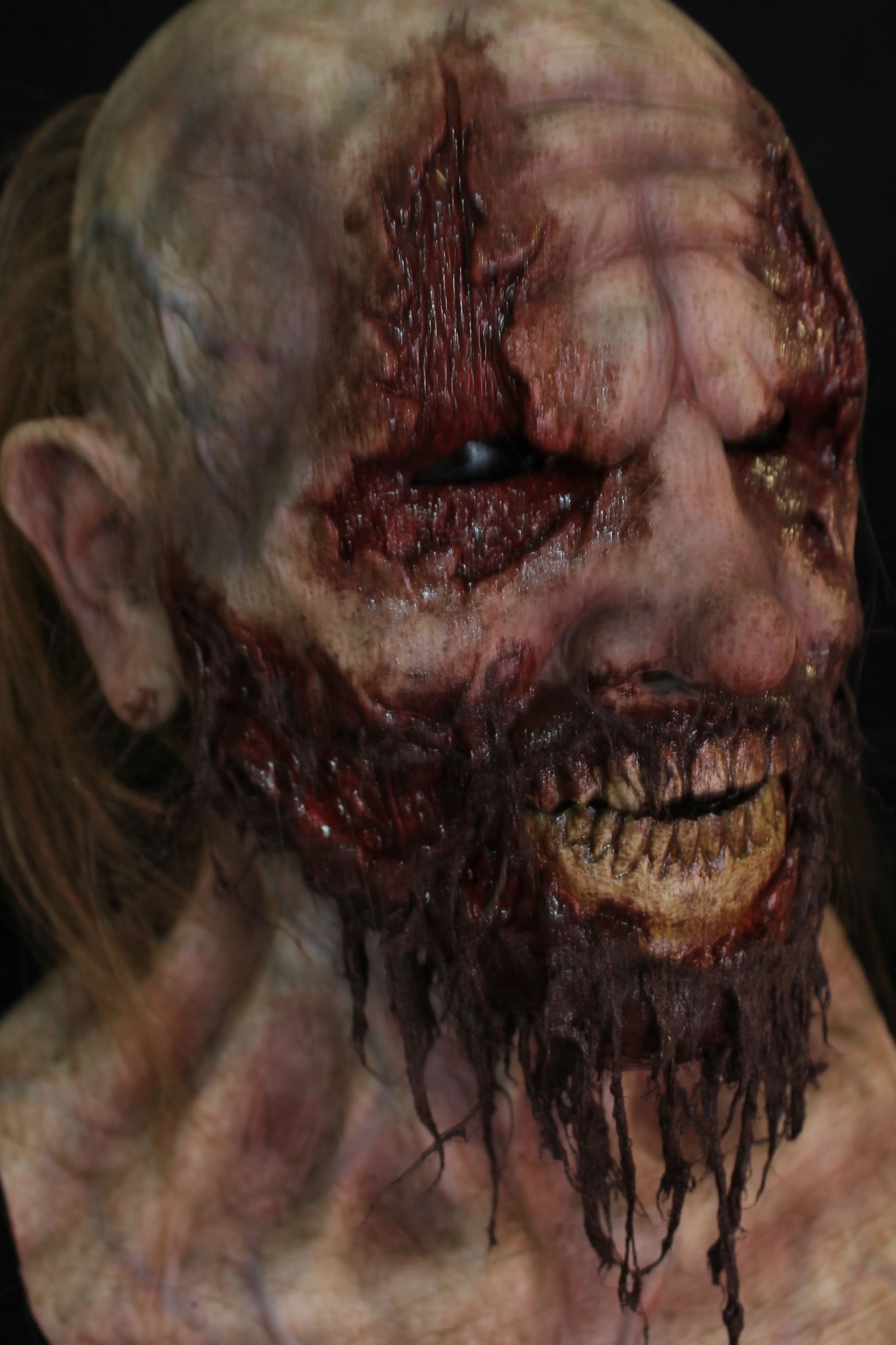 "Brutus the Zombie" Gore Silicone Mask – The Horror Dome