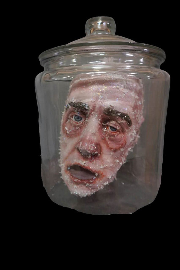 Frozen Gus Head in Jar Halloween Prop – The Horror Dome