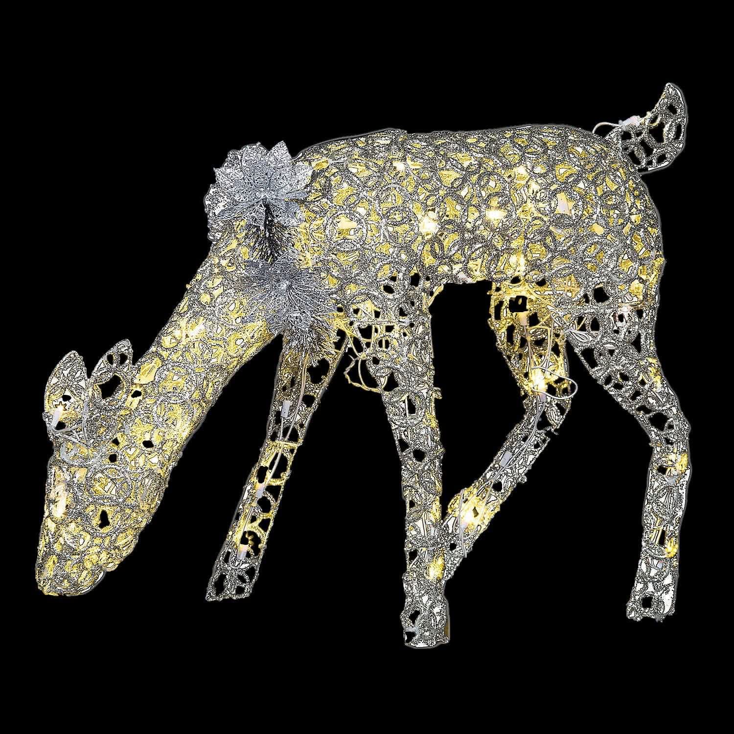 Light-Up LED Doe with Sparkle Rings Outdoor Decoration – The Horror Dome