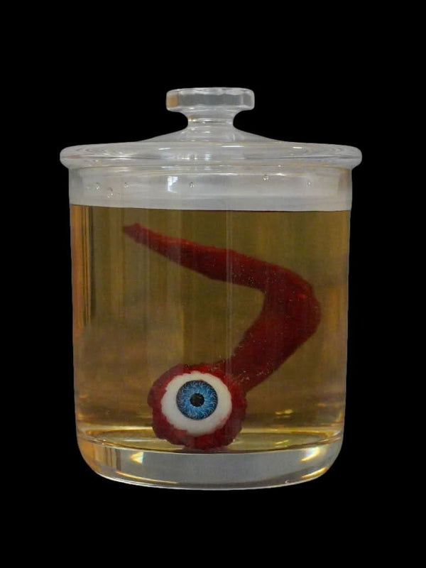 Nerve Eye in Specimen Jar Halloween Prop – The Horror Dome