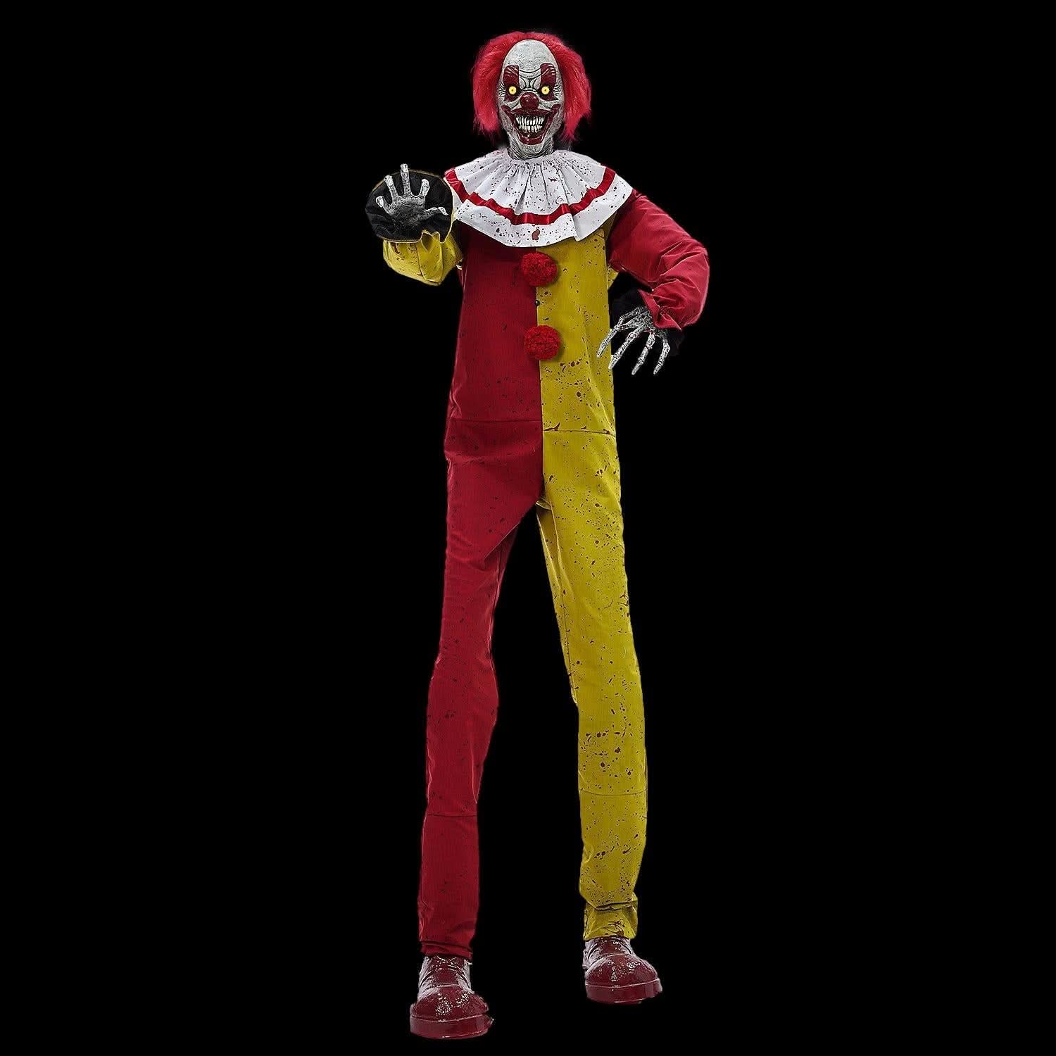 "Pesky the Clown" Animated Prop - 7' Halloween Horror Electric Animated ...