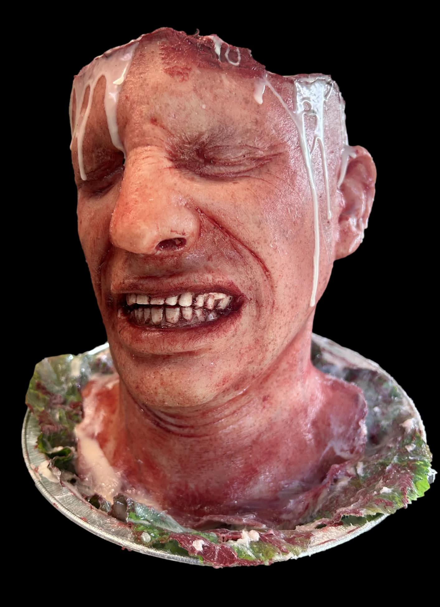 "Silicone Head Dish" Gory Halloween Prop – The Horror Dome