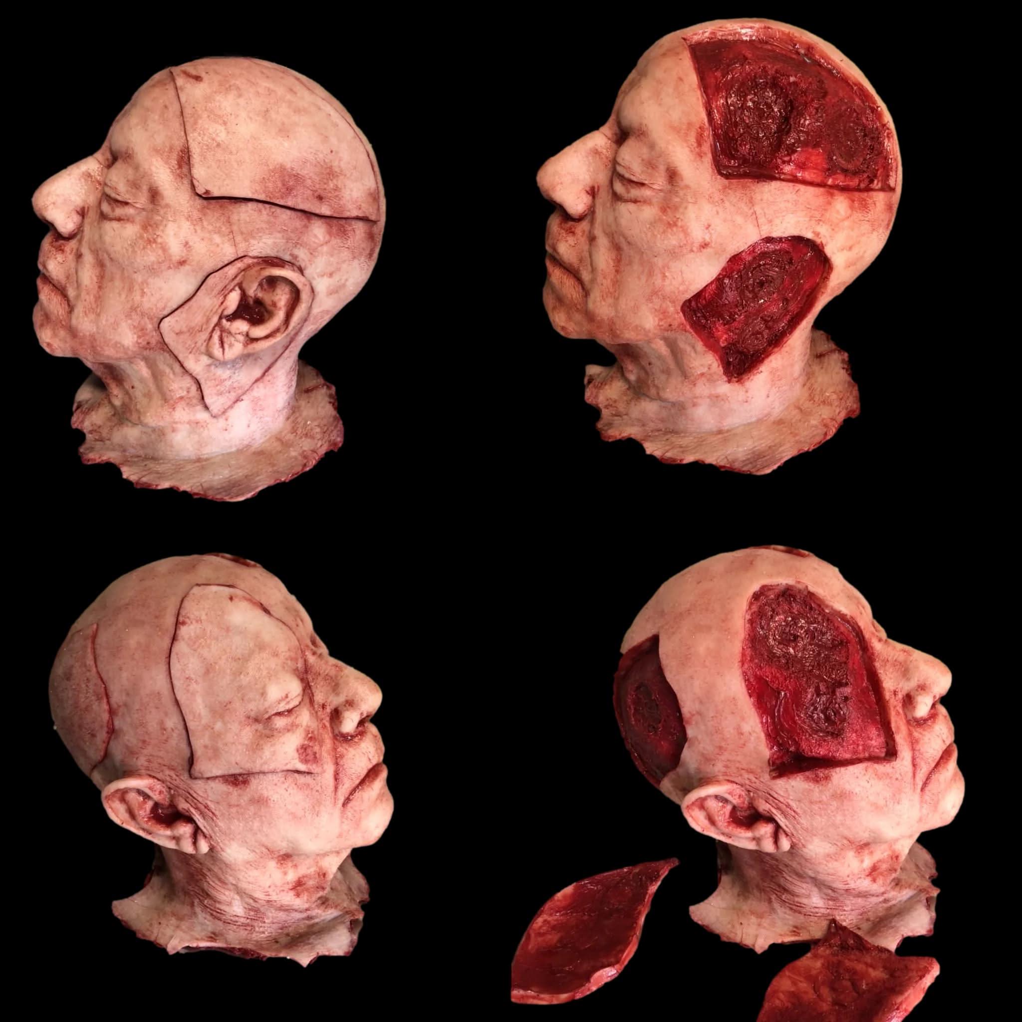 "Silicone Severed Head with Magnetics" Gory Halloween Prop – The Horror ...
