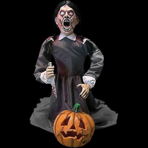 36" Lunging Pumpkin Carver Animated Halloween Prop – The Horror Dome