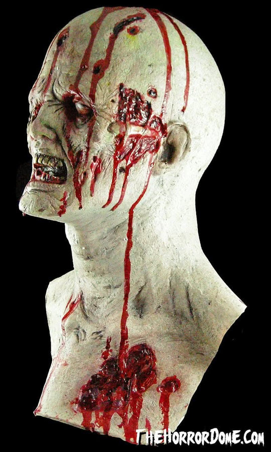 "Bloodshot Zombie" Bullet-Riddled Undead Corpse Mask – The Horror Dome