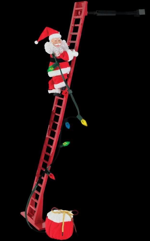"Climbing Santa" Animated Christmas Decoration – The Horror Dome