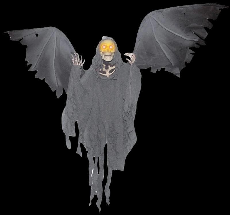 "Flying Reaper" Electric Animated Hanging Halloween Prop – The Horror Dome