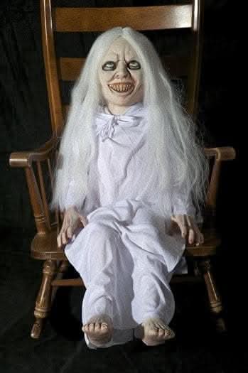 "Ghost Girl" Electric Animated Halloween Prop – The Horror Dome