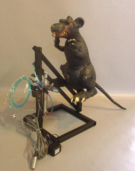 Pop Up Spitting Rat Halloween Animatronic | The Horror Dome