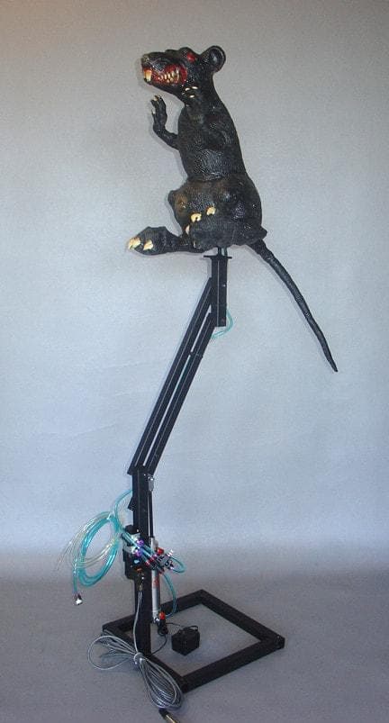 Pop Up Spitting Rat Halloween Animatronic | The Horror Dome