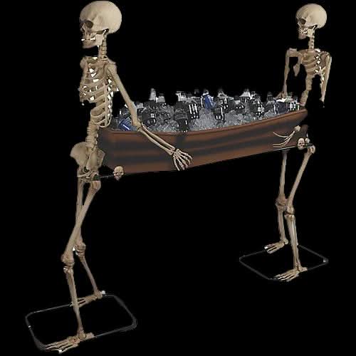 Poseable Skeletons Carrying Coffin Halloween Decoration – The Horror Dome