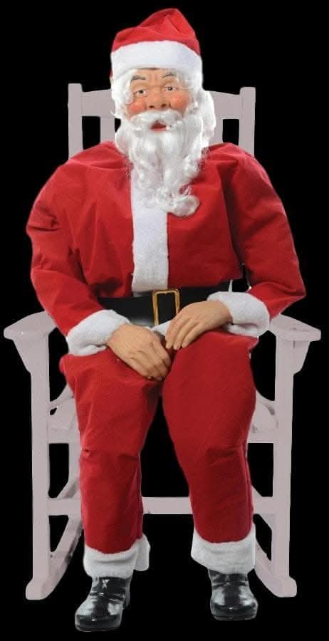 "Rocking Chair Santa" Electric Christmas Animatronic – The Horror Dome