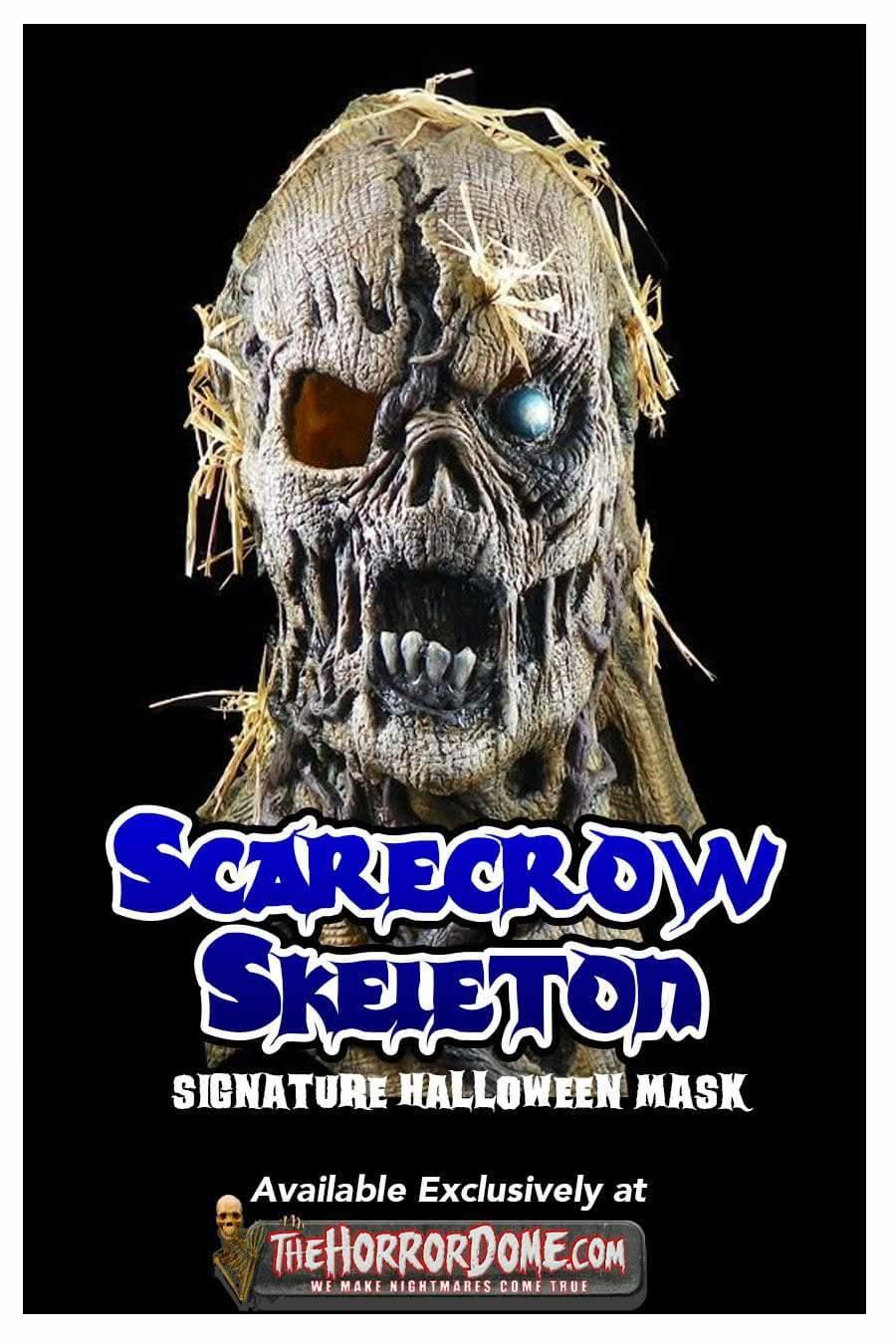 "Scarecrow Skeleton" Zombie Skull Mask | Halloween Masks – The Horror Dome