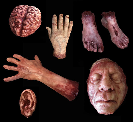 "Silicone Body Parts" Gory Halloween Props- Package Deal – The Horror Dome