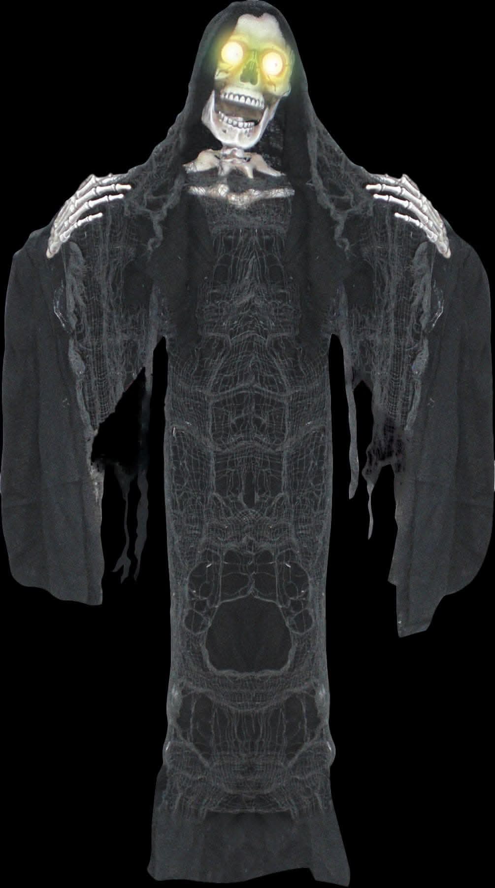 "Standing Reaper with Moving Jaw" Electric Animated Halloween Prop ...